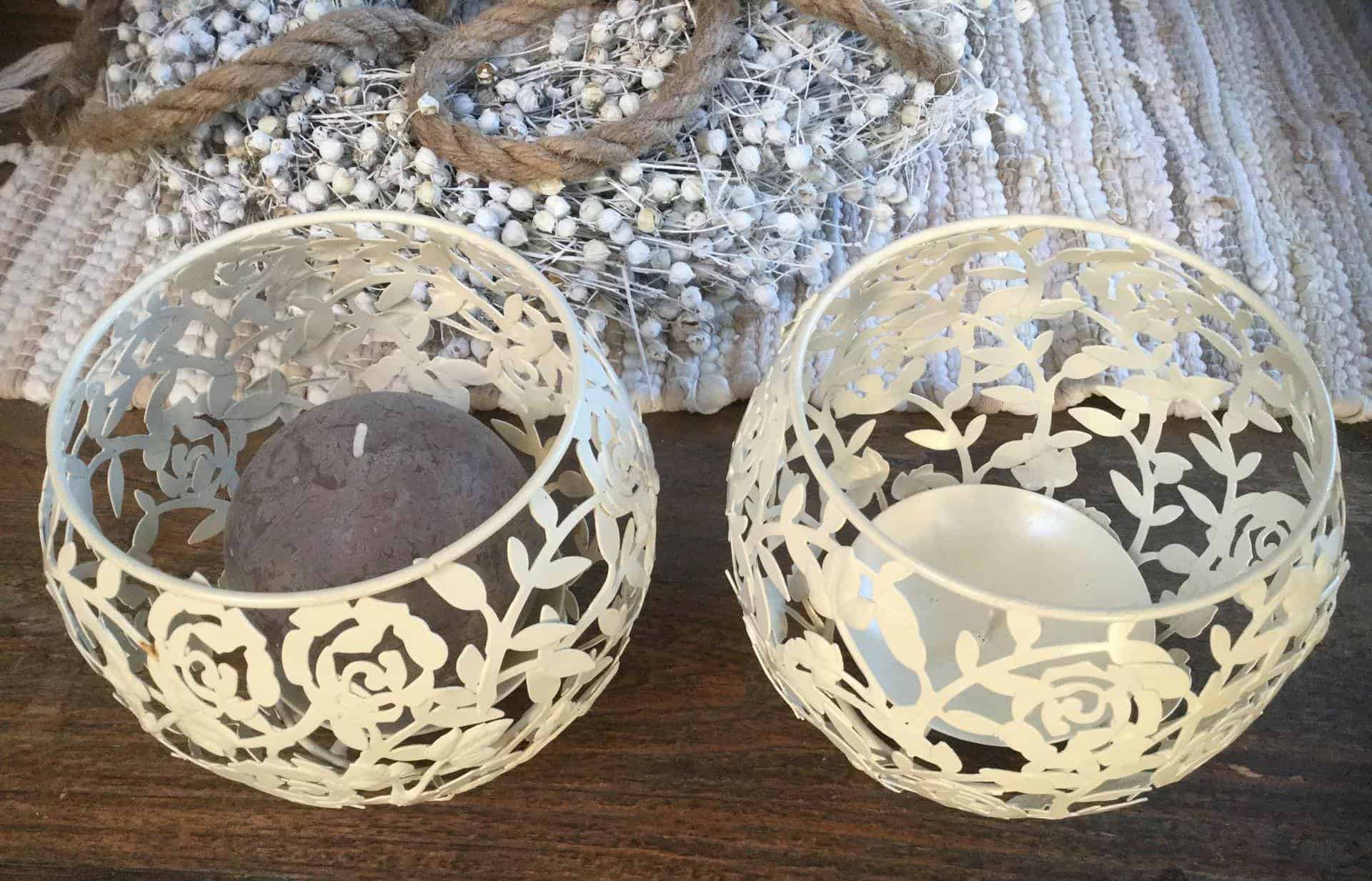 Waxinelicht houder roos - Leuk Gevonden